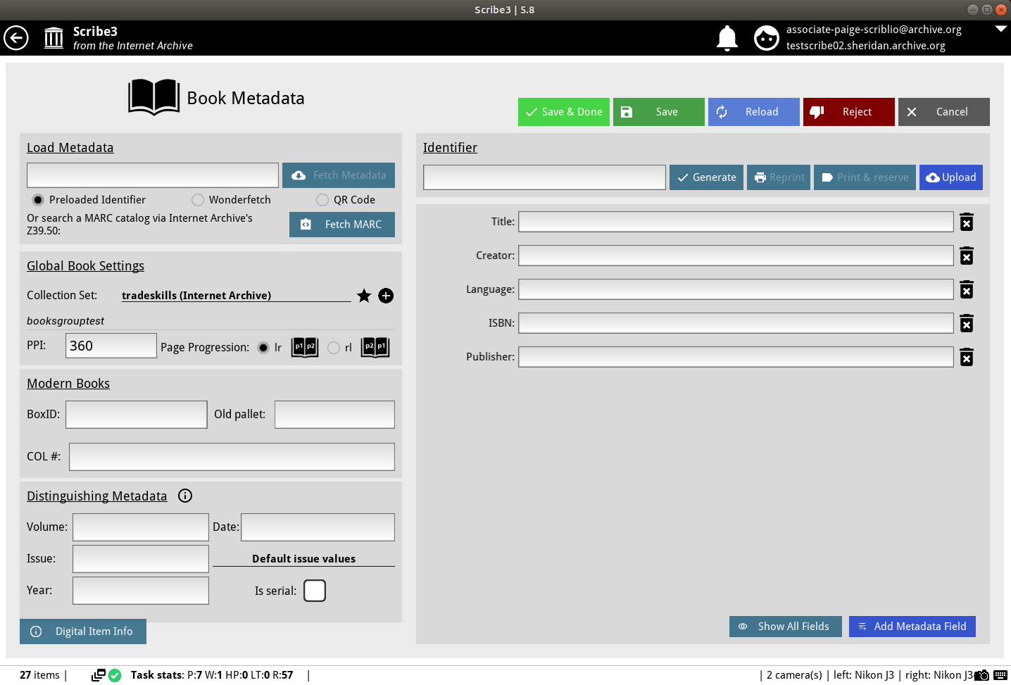 Basic Digitization Workflow – Internet Archive: Table Top Scribe Partners